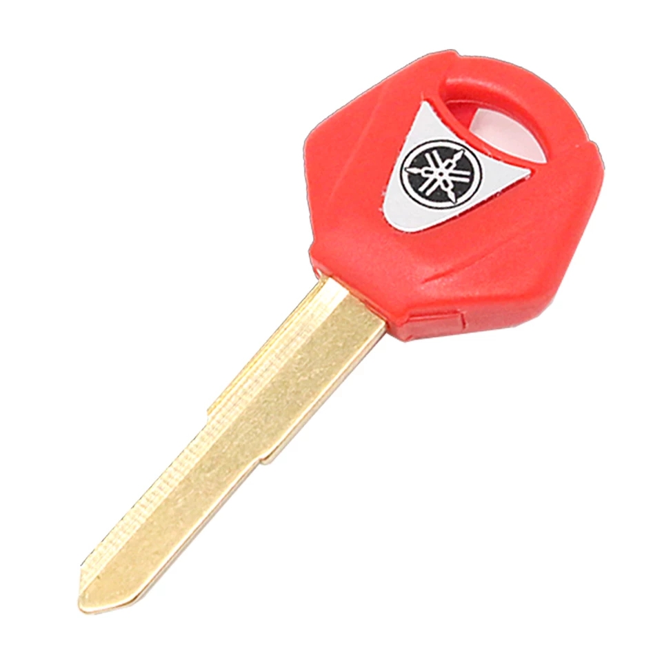 Blank Key For Yamaha Super Bikes With Sensor Slot Red Blank Key For Yamaha Super Bikes With Sensor Slot Red